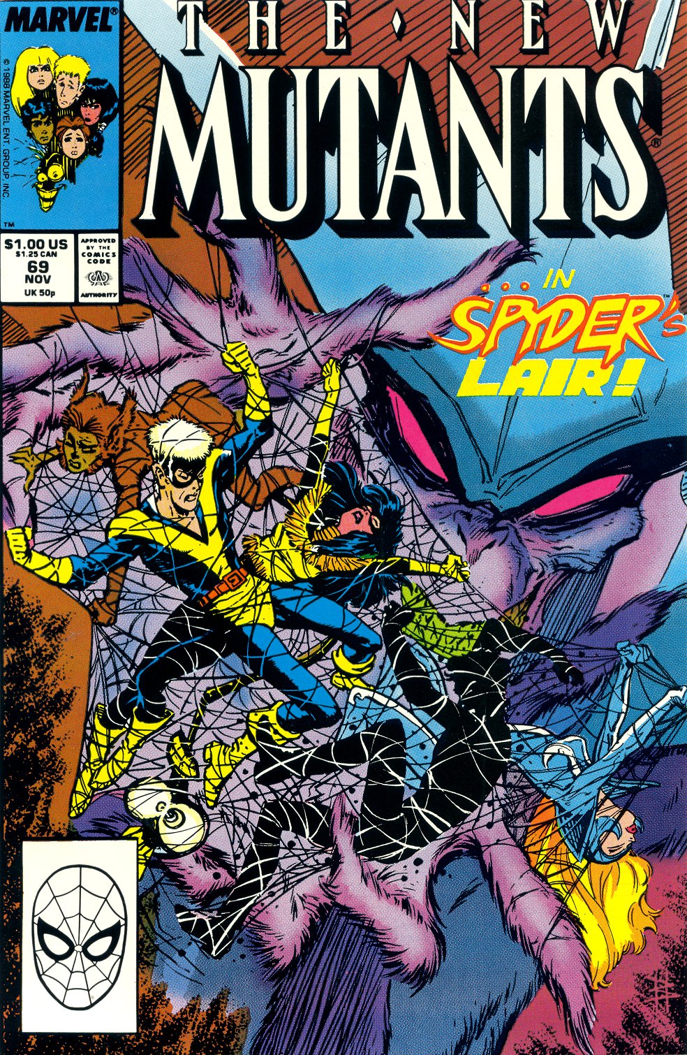 Marvel Comics of the 1980s: 1988 - Anatomy of a cover - New Mutants #69