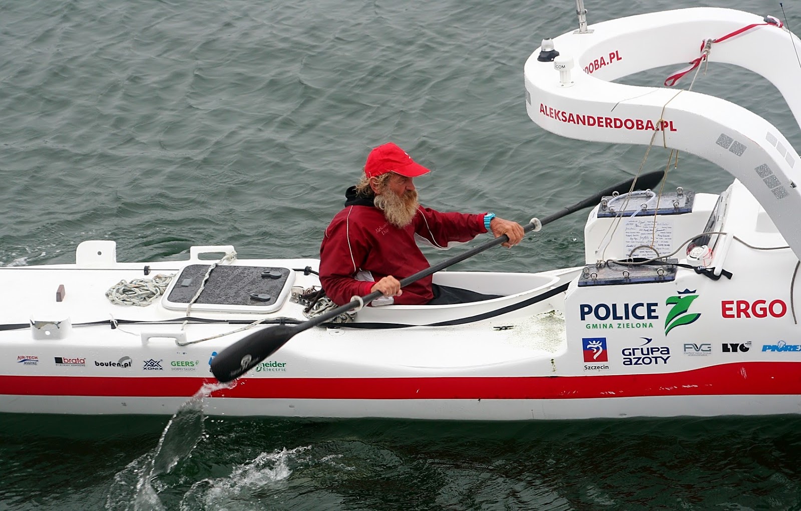 La Marcophilie Navale Envelopmer: Atlantique Kayak Aleksander Doba ...