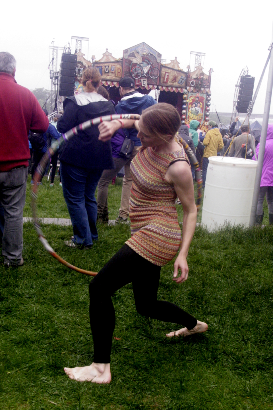 Hula Hoops at the Tour de Fat... what is it about hippies and hula ...