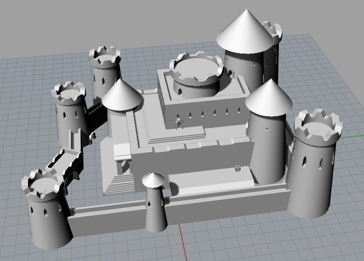 The Magical World of 3D Modelling Madness: Rhino Fantasy Castles