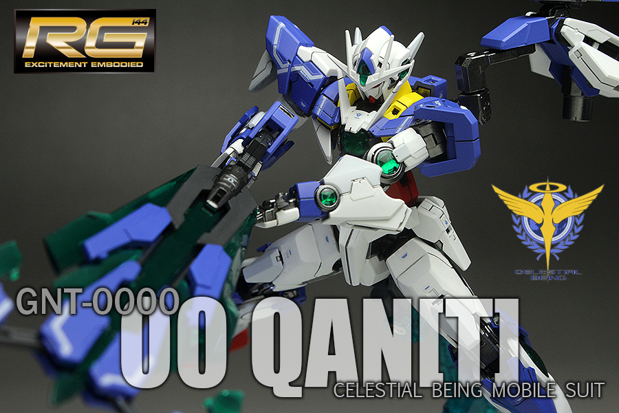 Painted Build: RG 1/144 00 Quanta [Detailed]