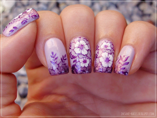 Lavender floral nails | BPL-024 - insane4nails