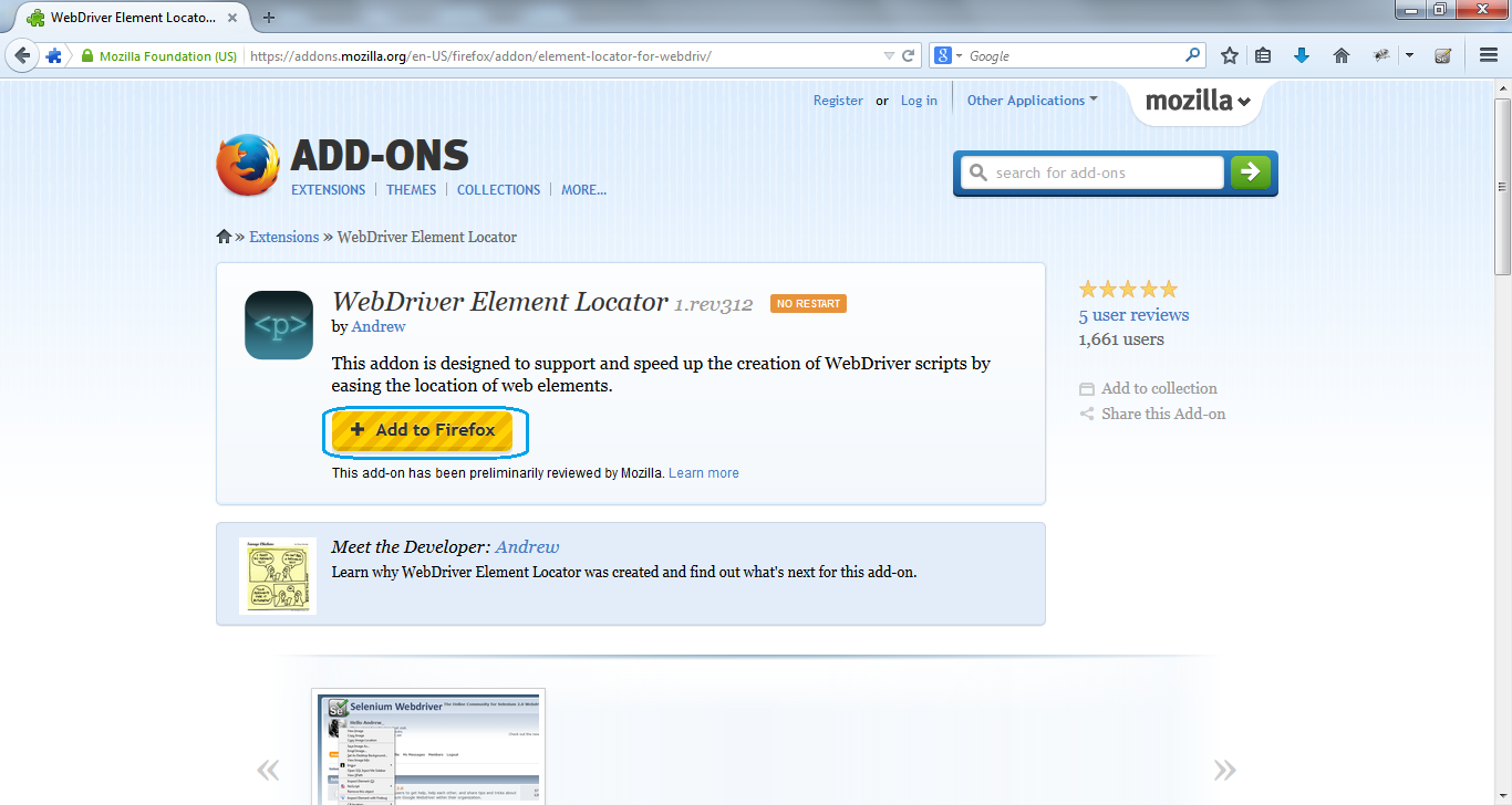 Webdriver Element Locator Add On Automation Home