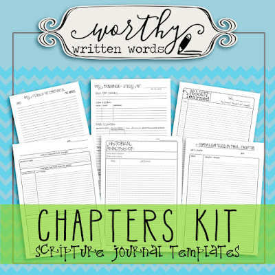 One of a Kind: Now offering a Chapters Kit for Scripture Journaling ...