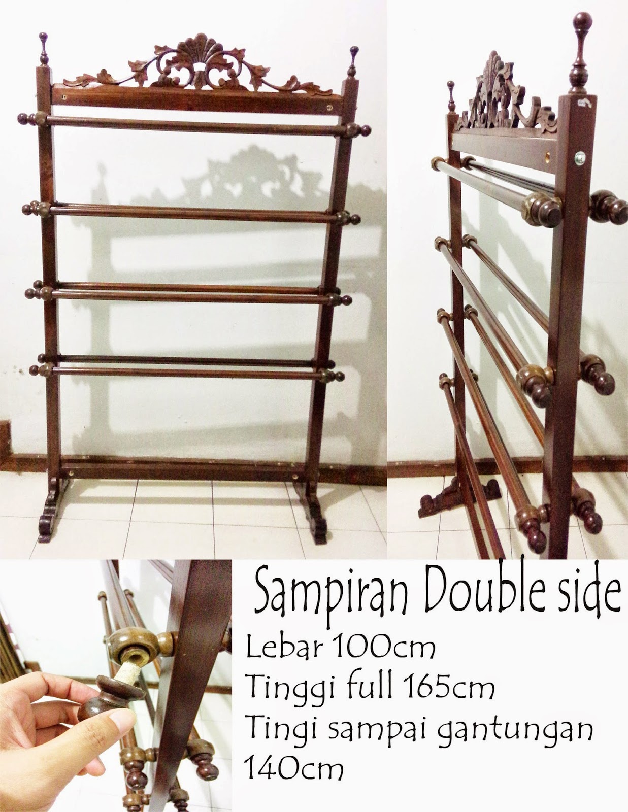 Gawangan Kayu: Sampiran Kain Batik dan Hijab