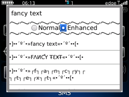 Fancy Text Chat on BBM WhatsApp Facebook .axl | BlackBerry y Otros