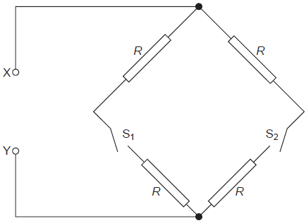 A network of resistors, each of resistance R, is shown in Fig. 7.1 ...
