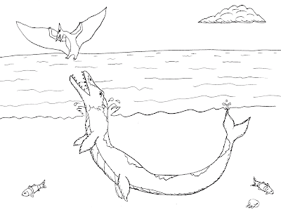 Robin's Great Coloring Pages: Top Predators of Cretaceous N.. America ...