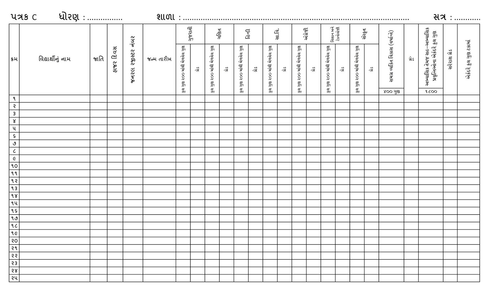 Patrak C for school use ( print in legal page )