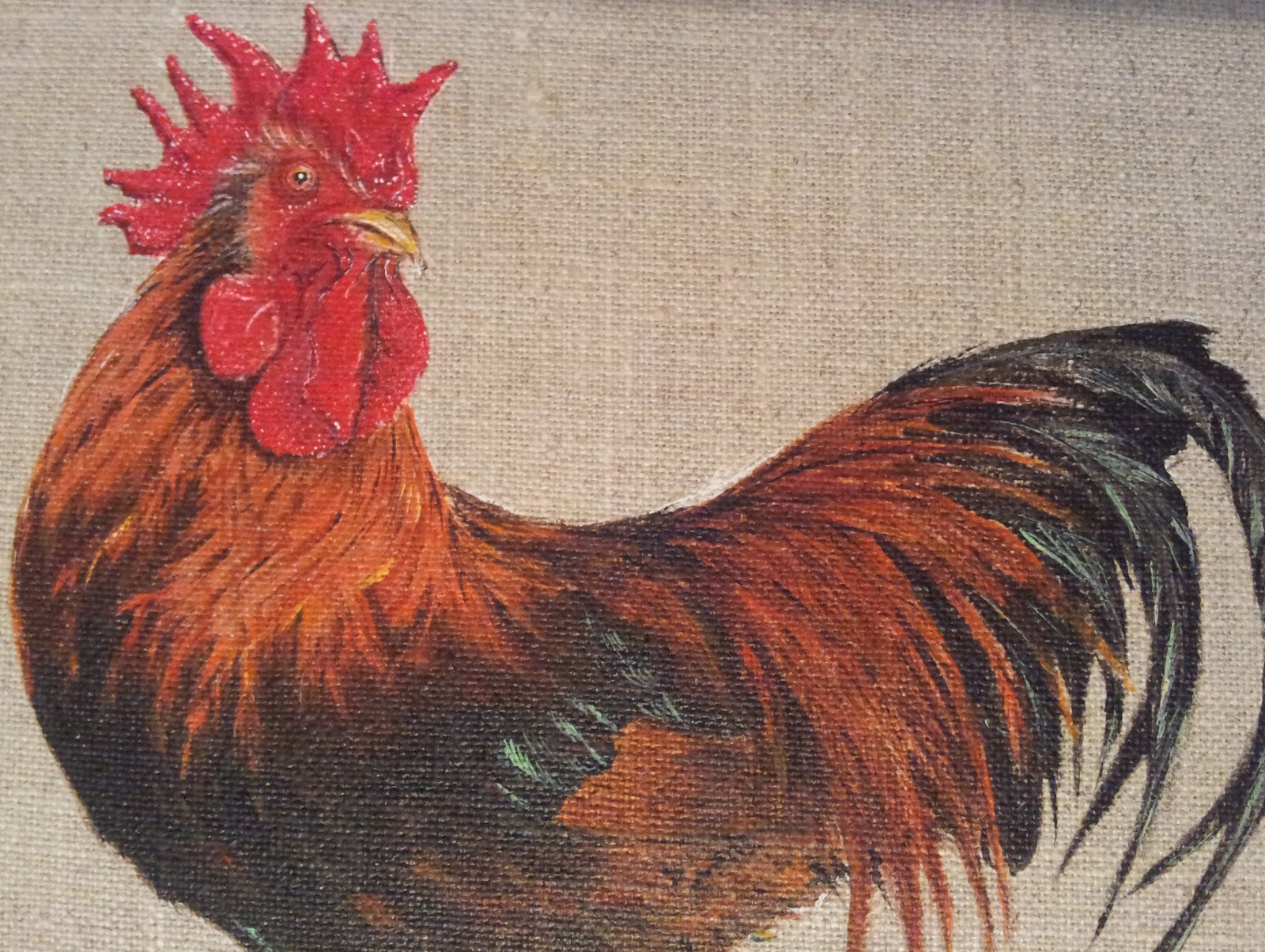 The E17 Art Trail Blog: Becky Griffiths - Roosters and Wrestlers in a ...