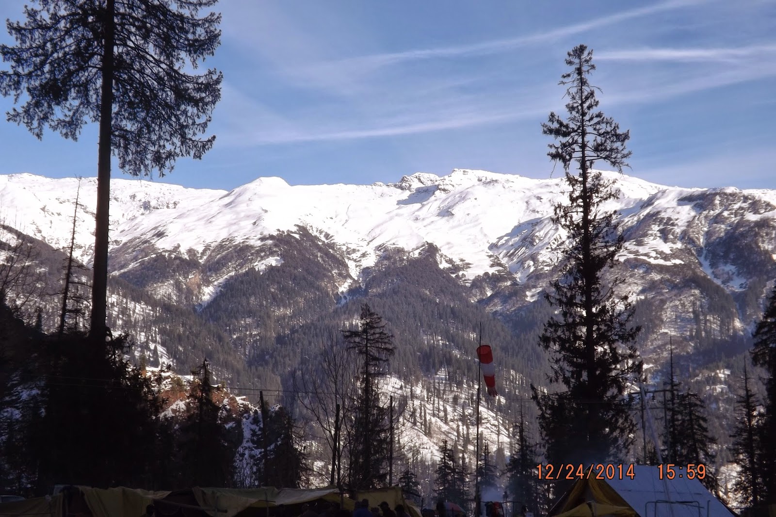 Solang Valley as seen on 24th December 2014