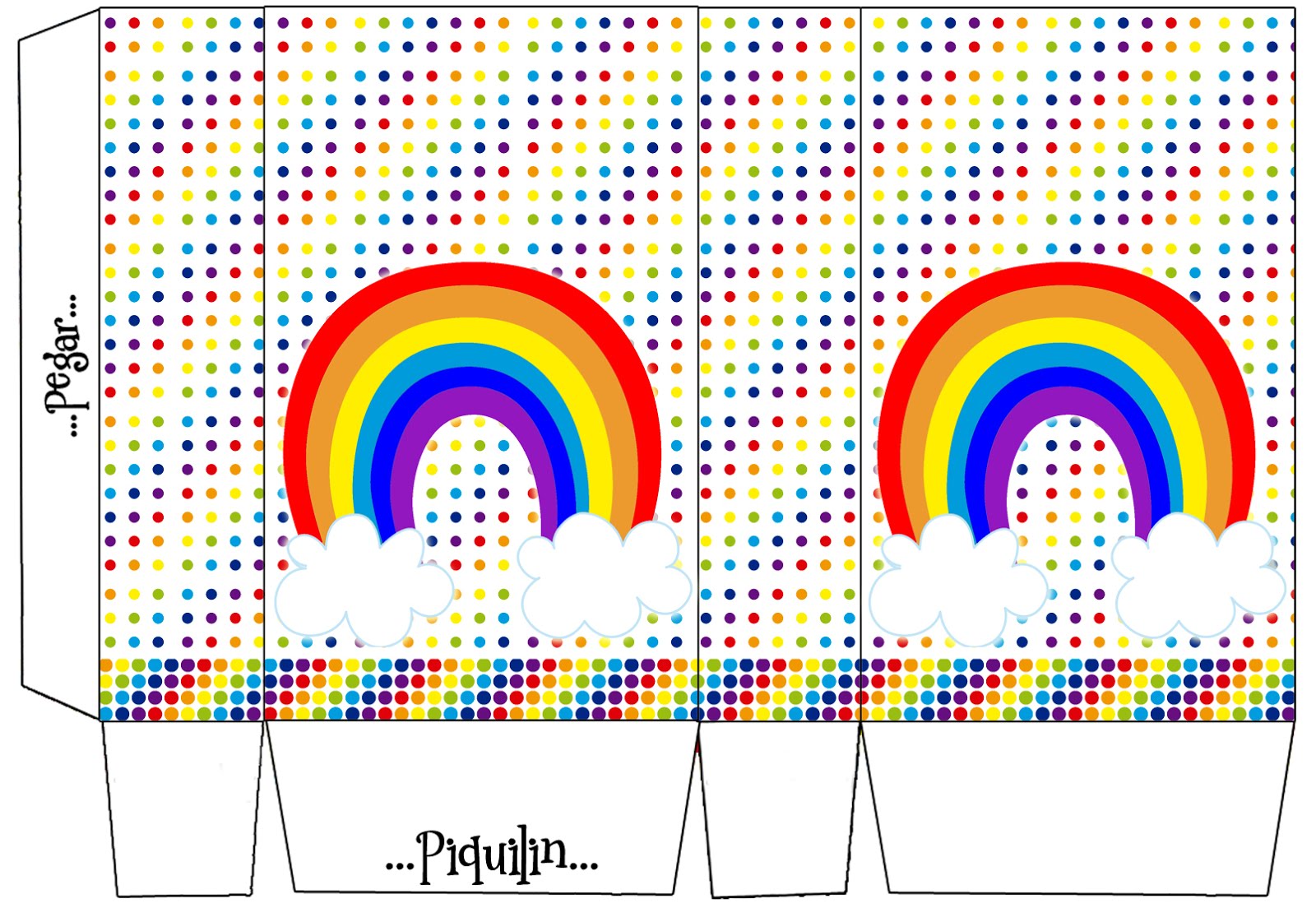 Kits Imprimibles Piquilin: Kit Imprimible Arcoiris GRATIS
