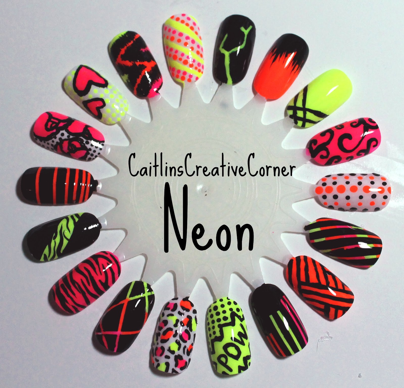 Caitlin'sCreativeCorner: Neon Swatch Wheel!