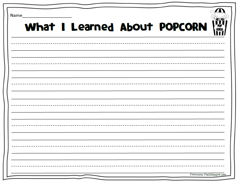 Peterson's Pad: Popcorn!