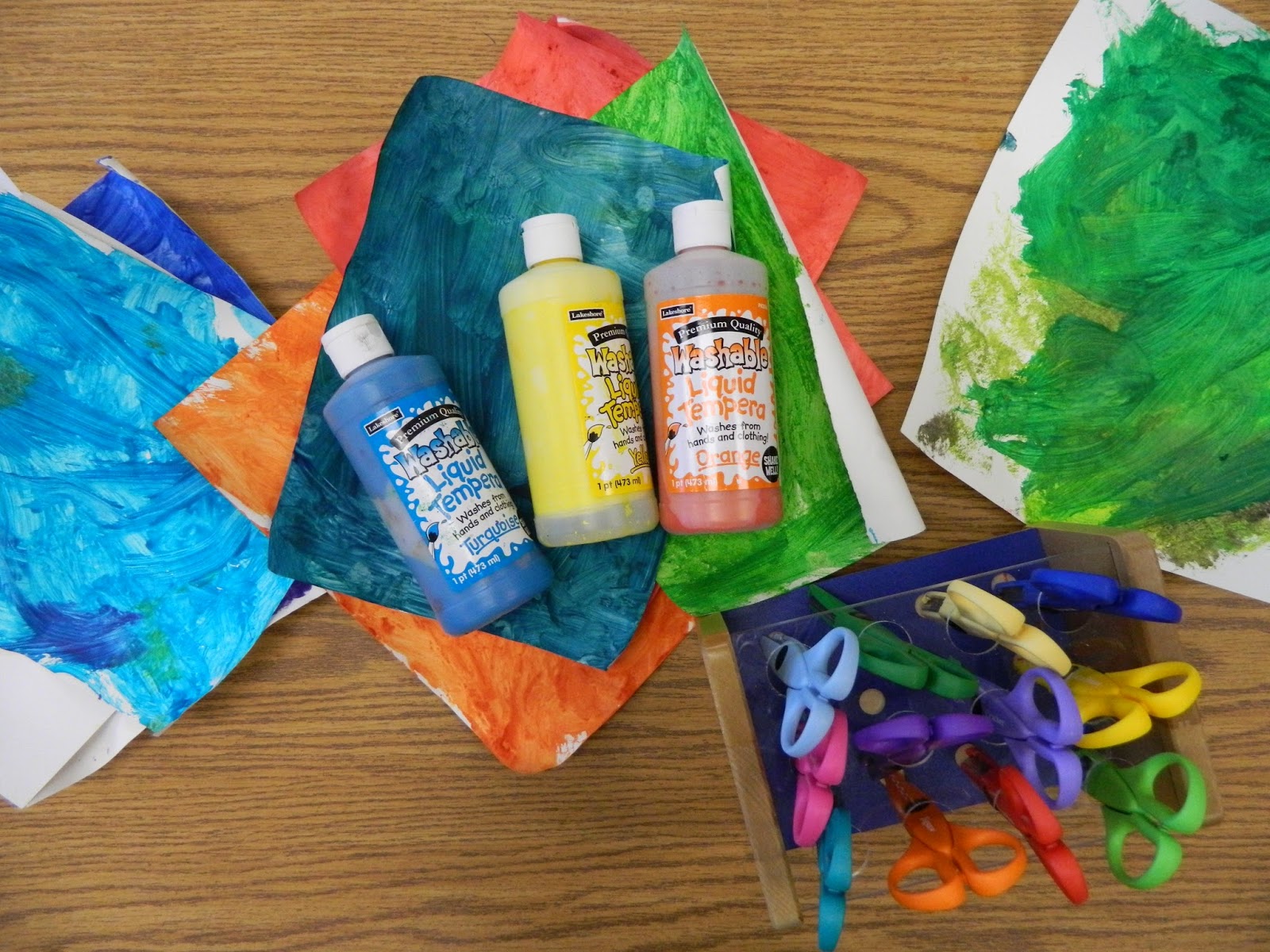 the vintage umbrella: Preschool Collages