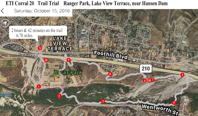 MuleTrail: 2016/10/15 ETI Trail Trials near Hansen Dam, Lakeview Terrace