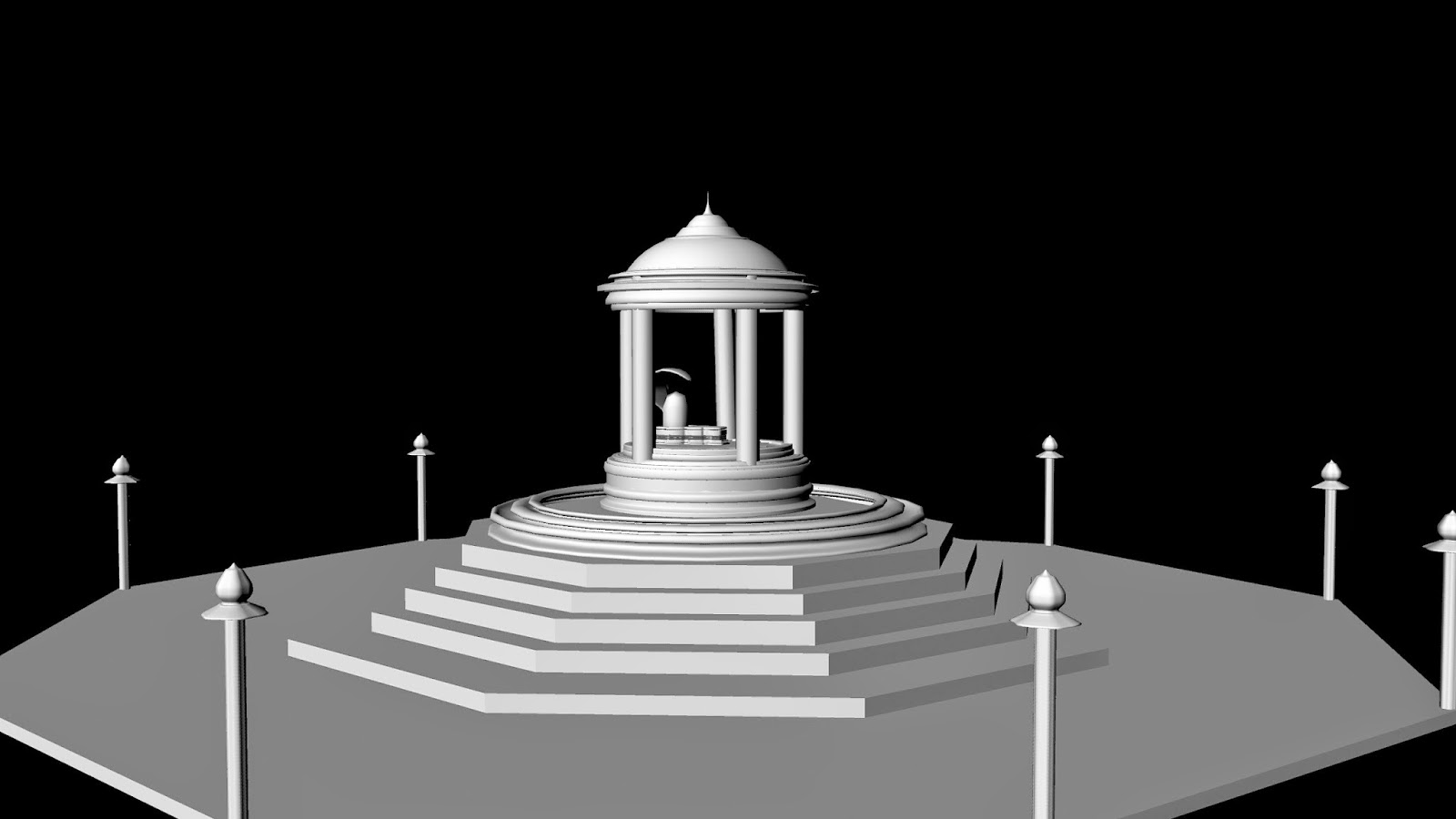 Mukesh vishwakarma.......: the shiva temple.... 3d model.. made by me ...