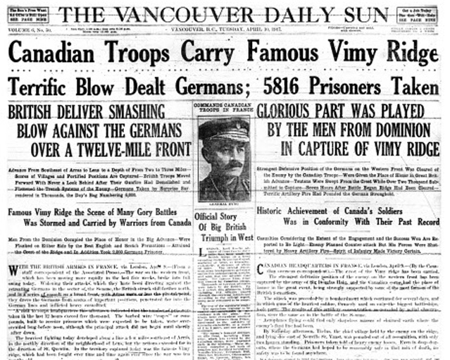 Musings of an Old Curmudgeon: Vimy Ridge Day