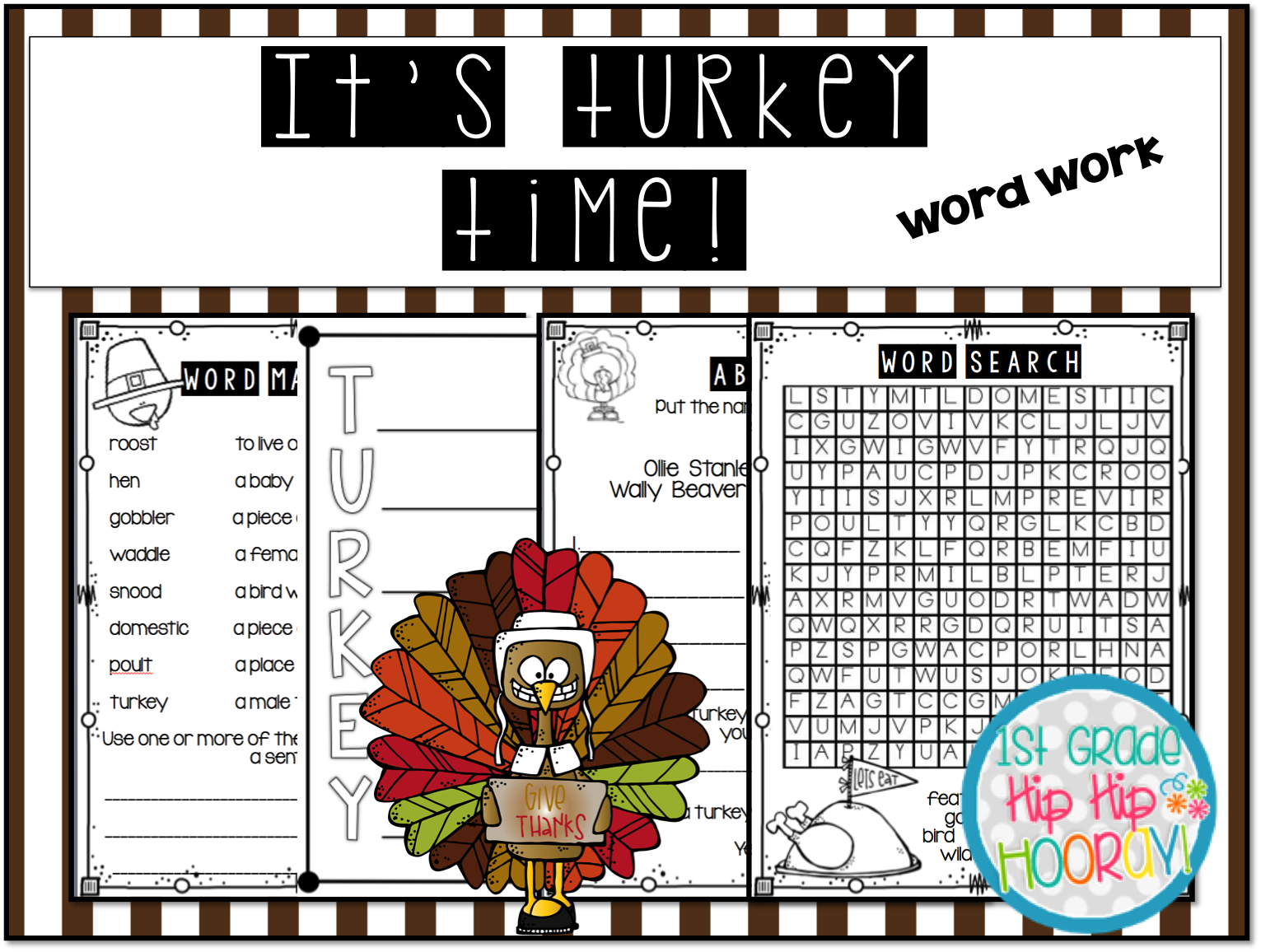 1st Grade Hip Hip Hooray!: It's Turkey Time So ... Let's Talk Turkey!