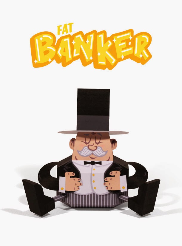 Fat Banker Papercraft | Papercraft Paradise | PaperCrafts | Paper ...