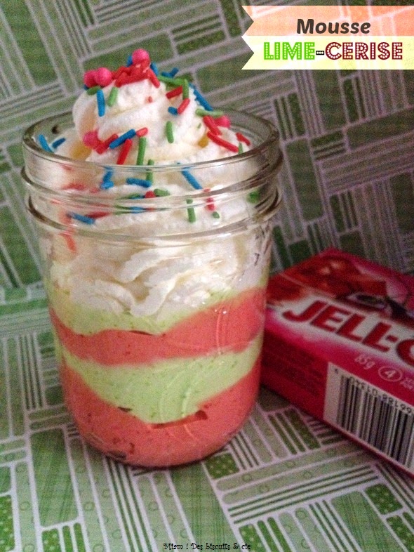 Mousse Lime-Cerise - Miam ! Des biscuits