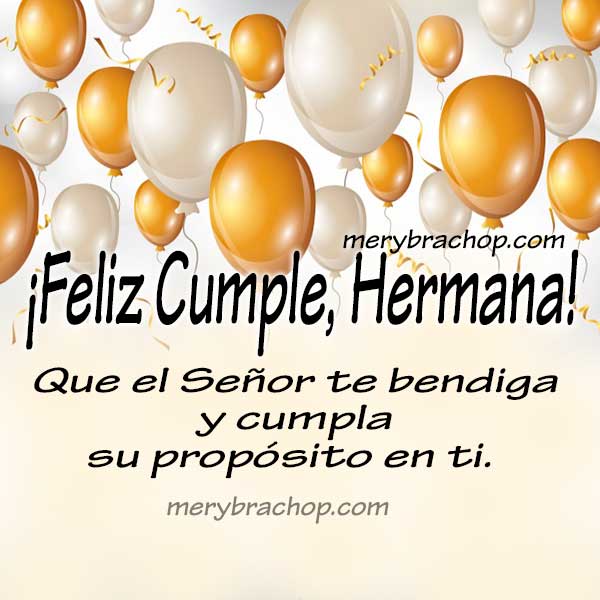 Frases Cristianas De Cumpleaños Para Hermana