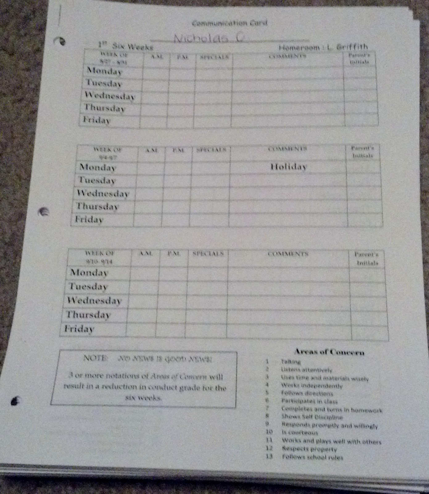 For the Love of First Grade: Laryngitis and Parent Communication