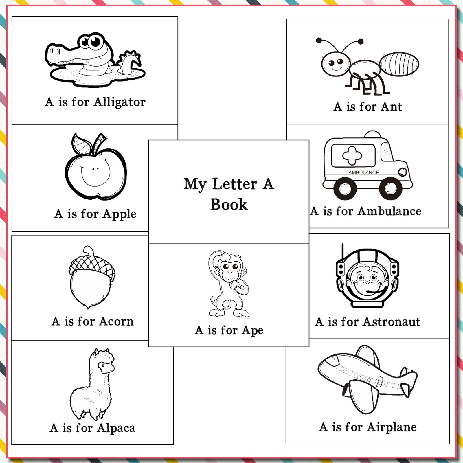 The Cozy Red Cottage: A is for Apple Preschool Theme