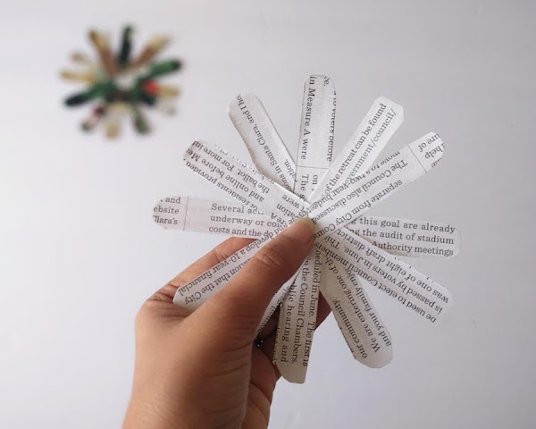 Simple Newspaper Flower Craft For Kids - The Joy of Sharing
