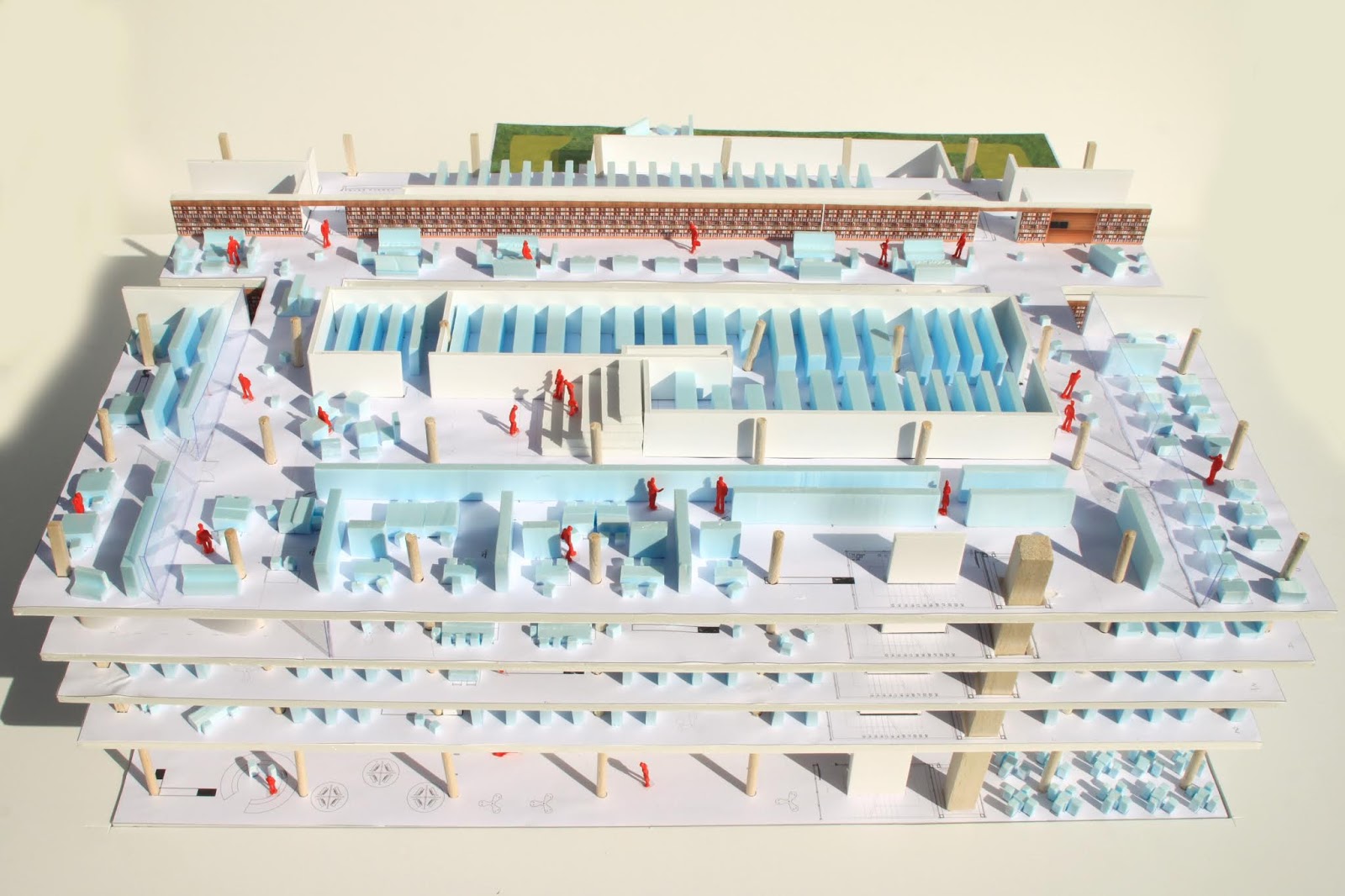 Architects for Urbanity: Varna Library Working model 1:100
