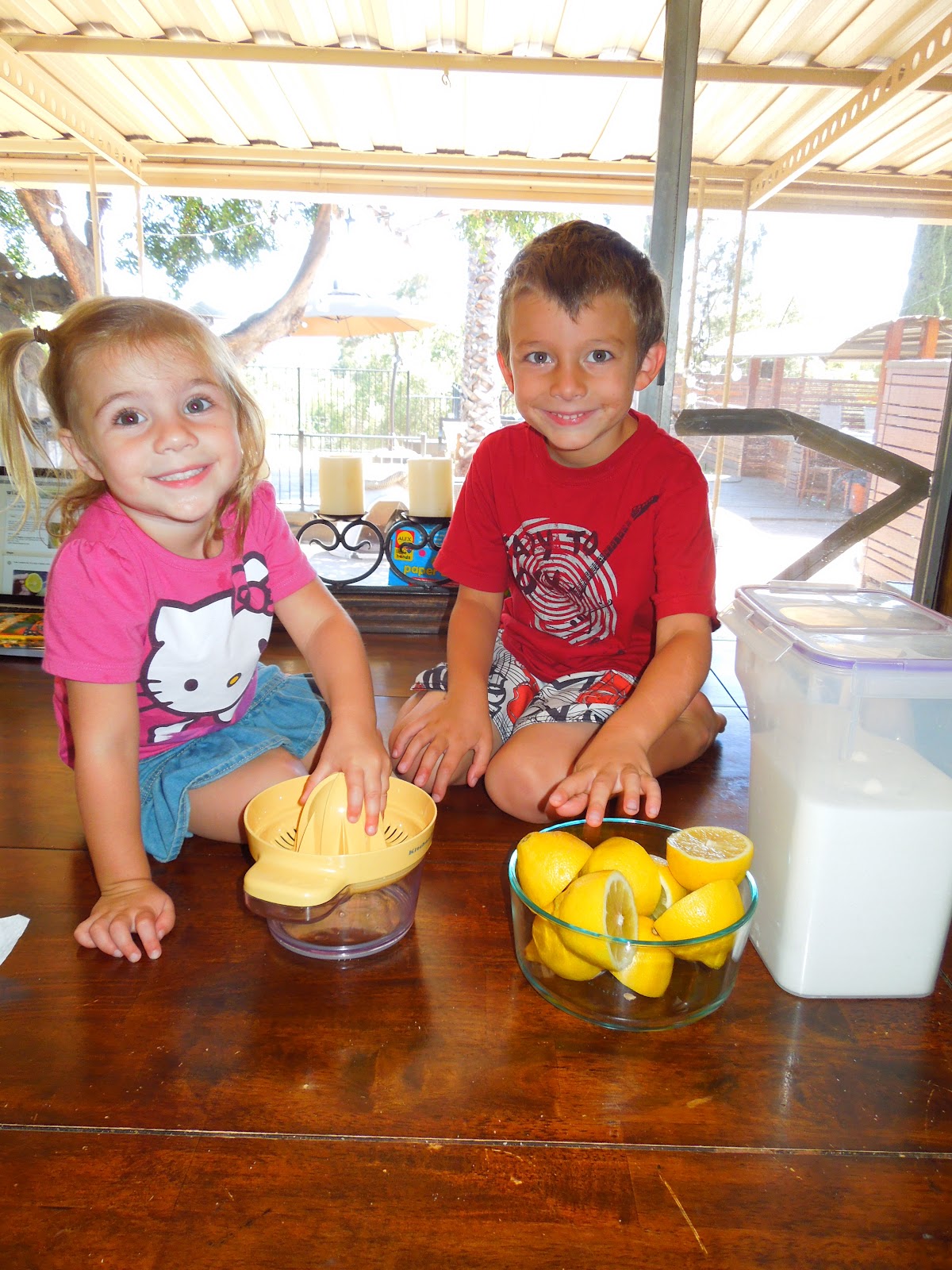 our two little blessings: Homemade Lemonade