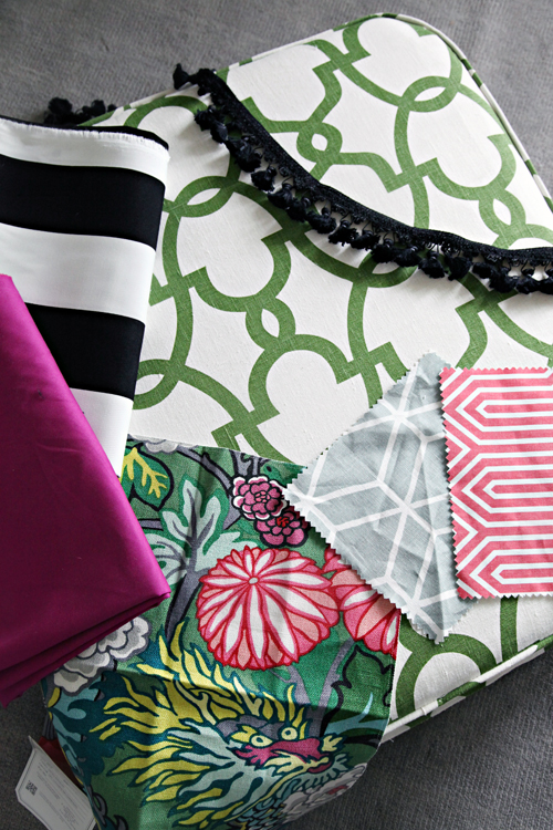 IHeart Organizing: One Room Challenge Week 4 - Fabrics & Finishes