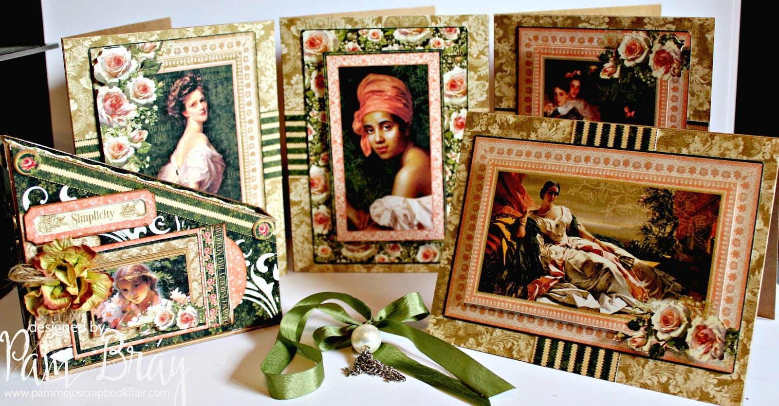 Pam Bray Designs: A Girl with Flair: A Portrait of A Lady Card and ...