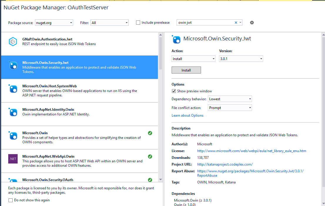 Living and breathing the world of Microsoft: Setting up OWIN for ASP ...