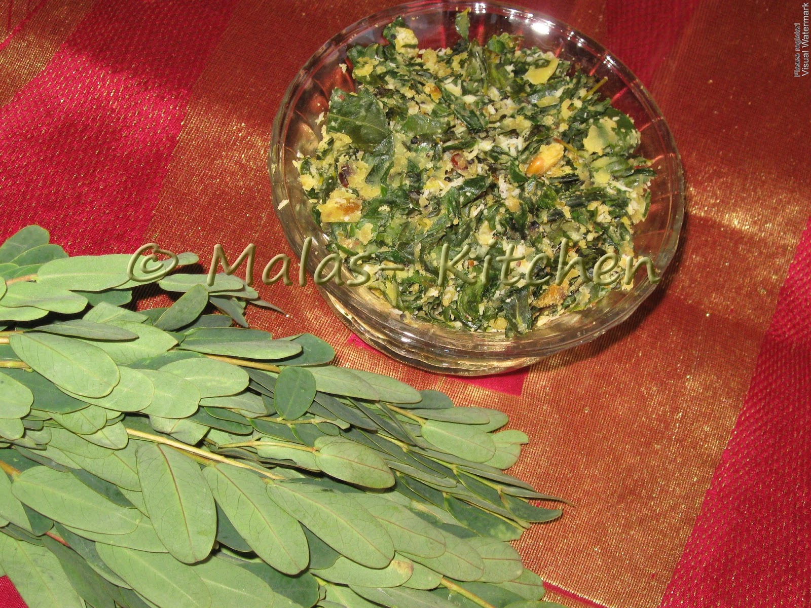 Agase Soppu Palya / Agathi Leaf Curry - Malas-Kitchen