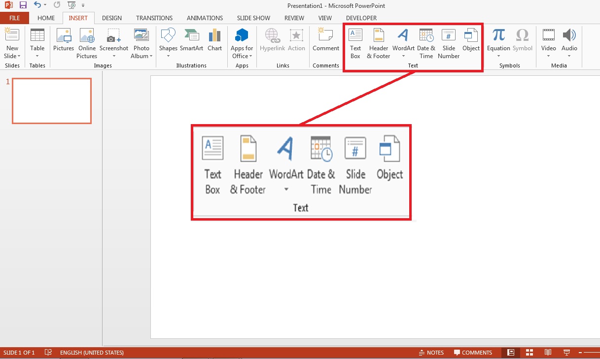 Cara menyisipkan object di PowerPoint 2013