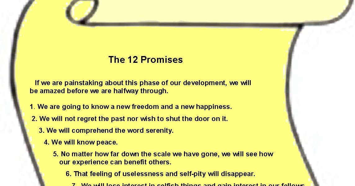 Alcoholics Anonymous- Pune: The 12 Promises