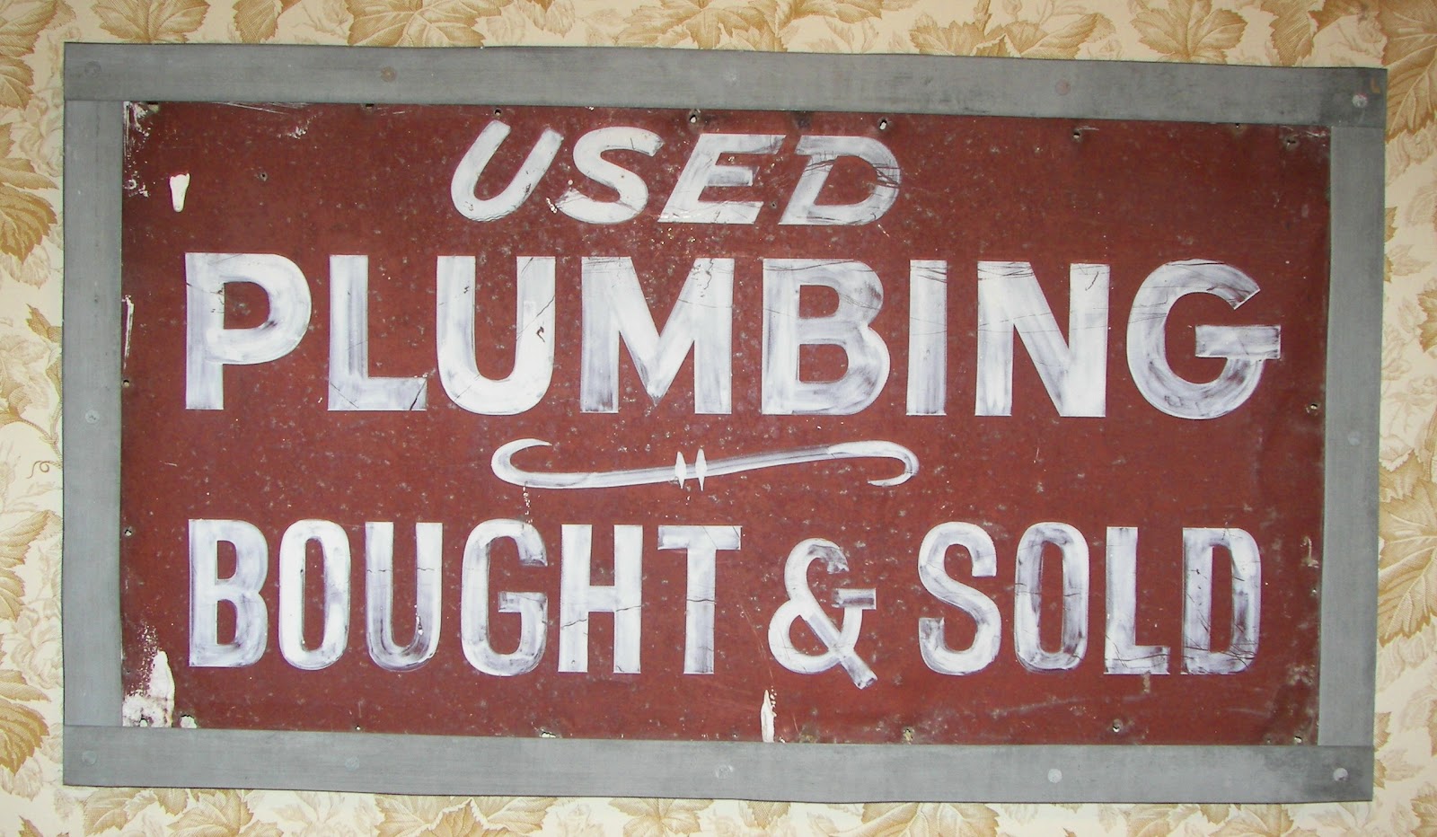 South Porch Antiques: Plumbing Sign