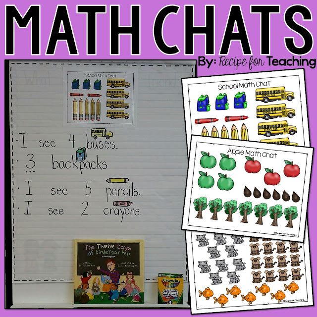 Math Chats with a FREEBIE! - Recipe for Teaching