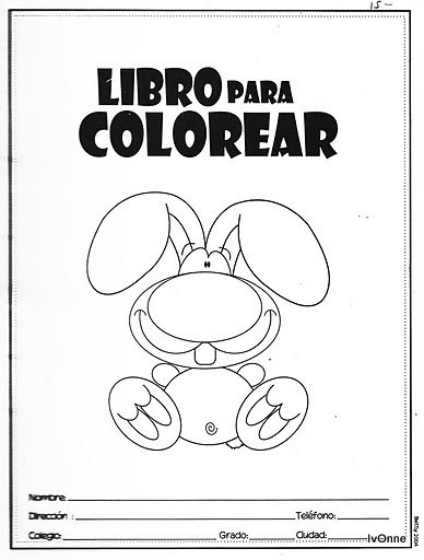 Libro infantil para colorear ~ Solountip.com