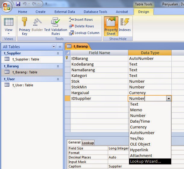 Access 2007 : Membuat Lookup Wizard - ik2