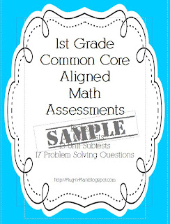 Plug-n-Plan: A Year of Common Core Aligned Math Tests!