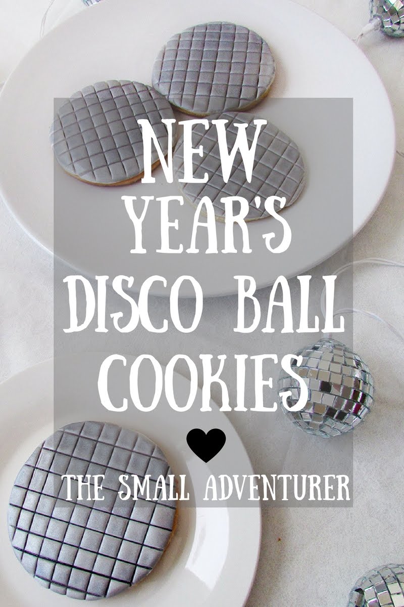 DIY Disco Ball Sugar Cookies for New Year's - The Small Adventurer