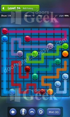 Flow Frenzy [9x9 Frenzy] 9x9 Level 34 ~ Doors Geek