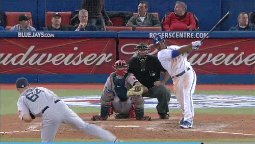 Second best batflip of the night goes to Edwin's game tying HR : r/baseball