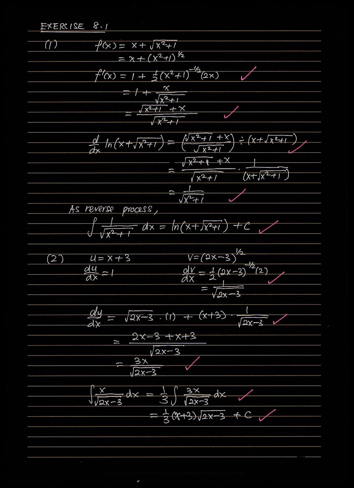 Stpm Mathematics T: INTEGRATION