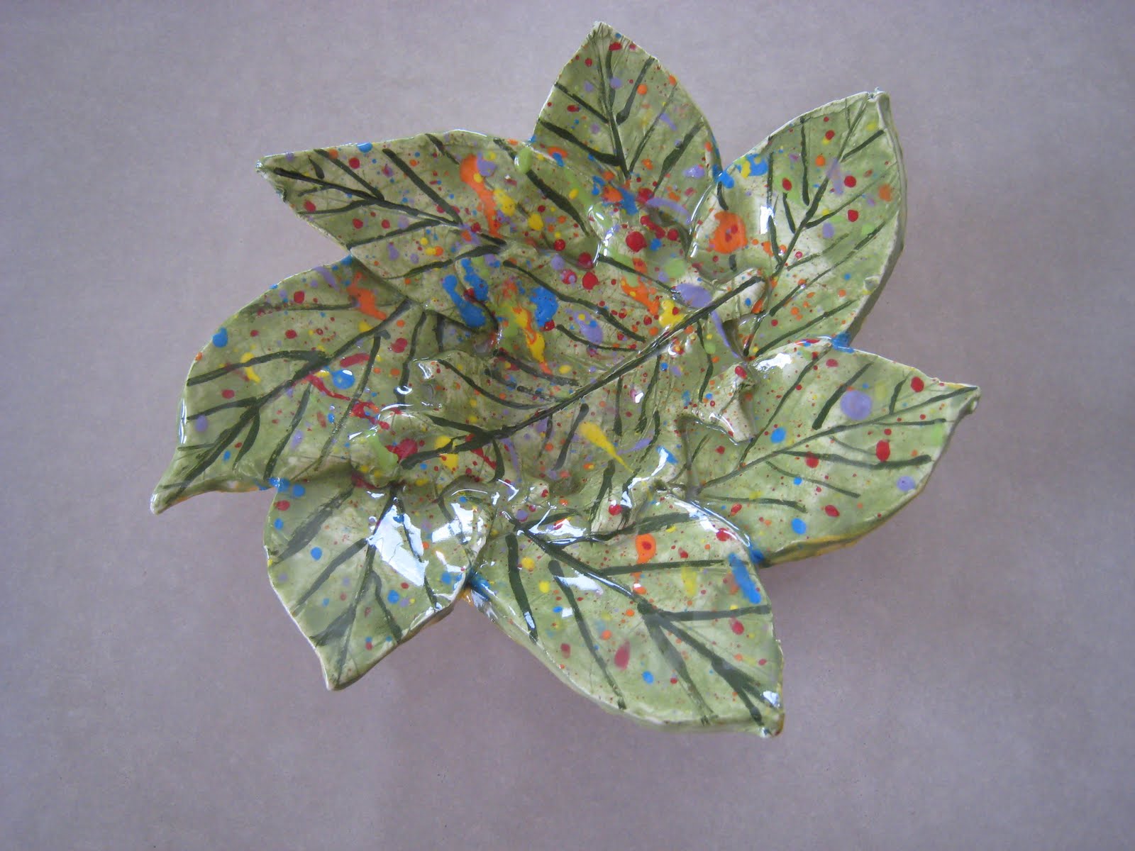 Children's Art Classes: Ceramic Leaf Bowls