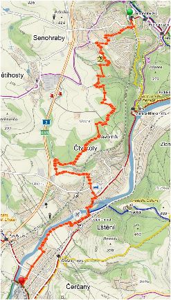 Janiny výlety: Senohraby-Vávrův palouk-Čtyřkoly