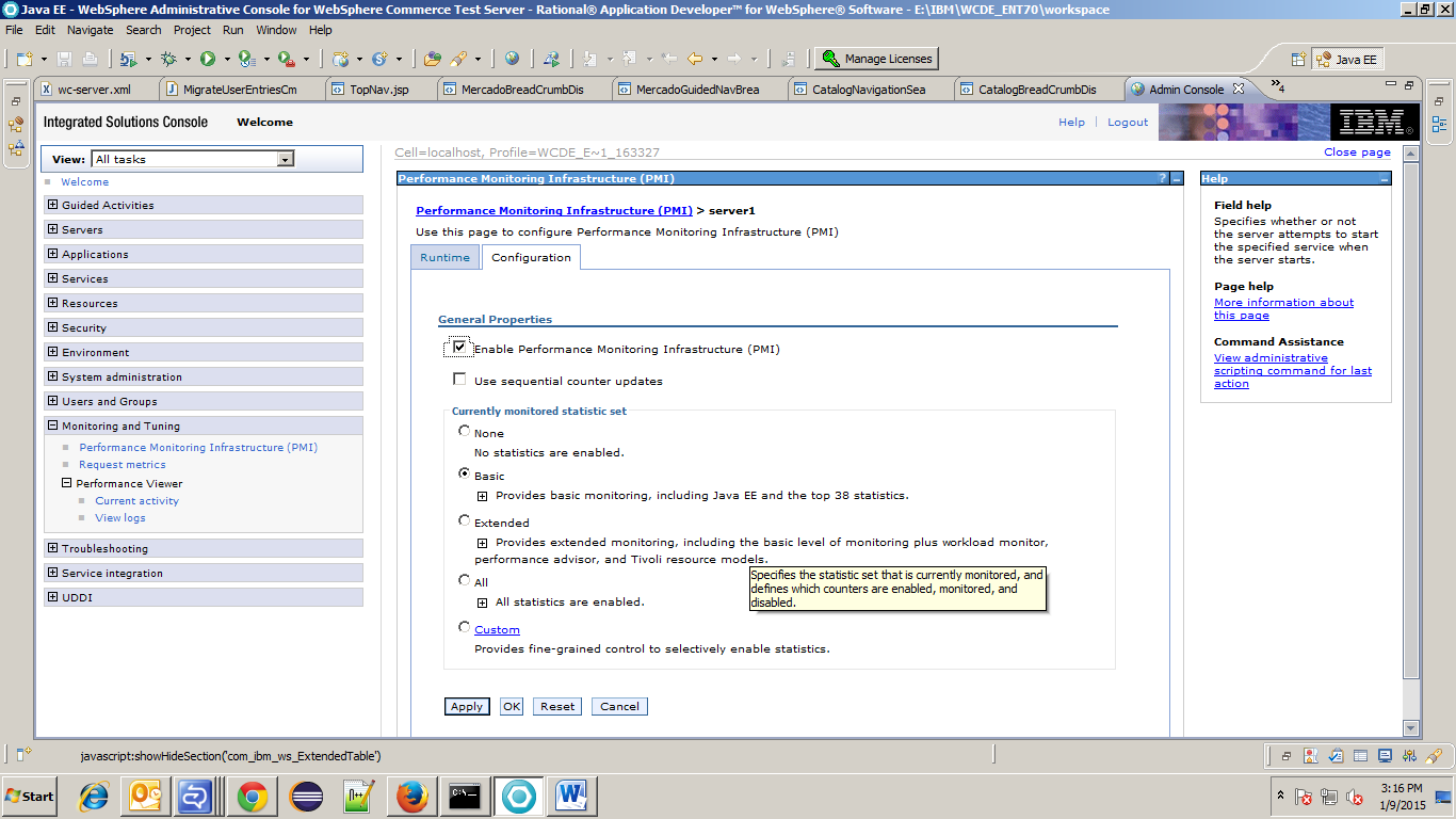 IBM Websphere commerce: Performance analysis in IBM WCS