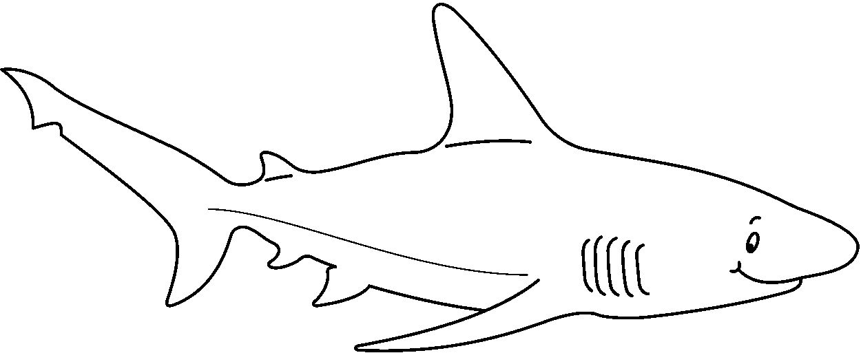 tiburon+(7).jpg (1250×513) | Fish coloring page, Coloring pages for ...